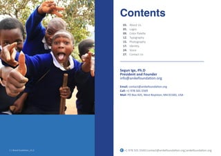 Anike foundation Brand Guidelines | PDF