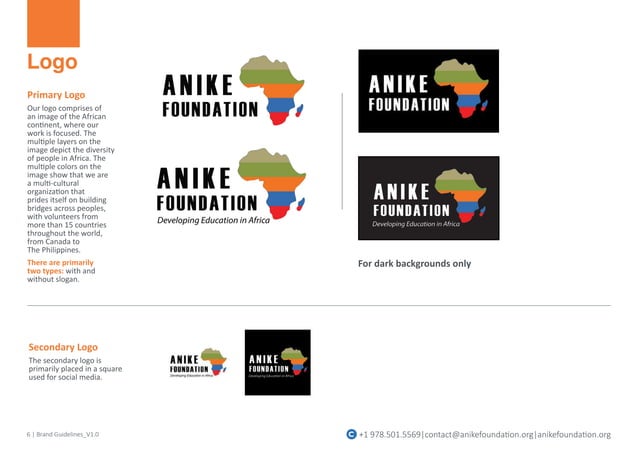 Anike foundation Brand Guidelines | PPT