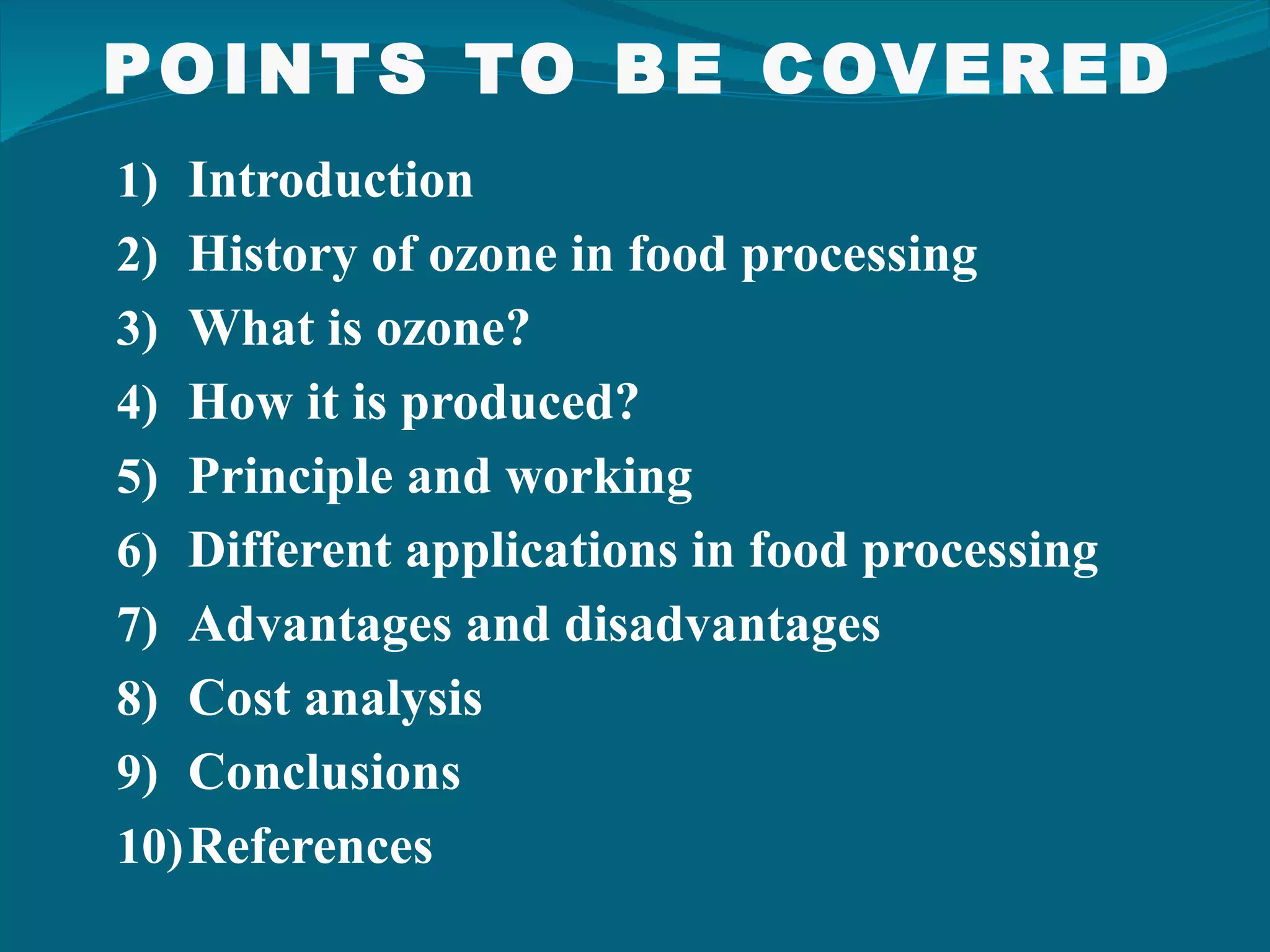 Application of ozone in food processing | PPT