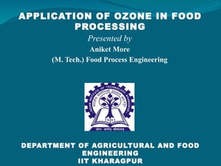 Application of ozone in food processing | PPT