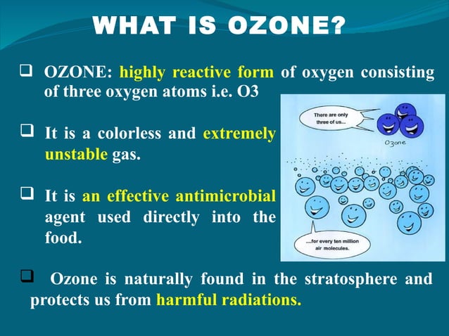 Application of ozone in food processing | PPT | Indoor Environmental ...