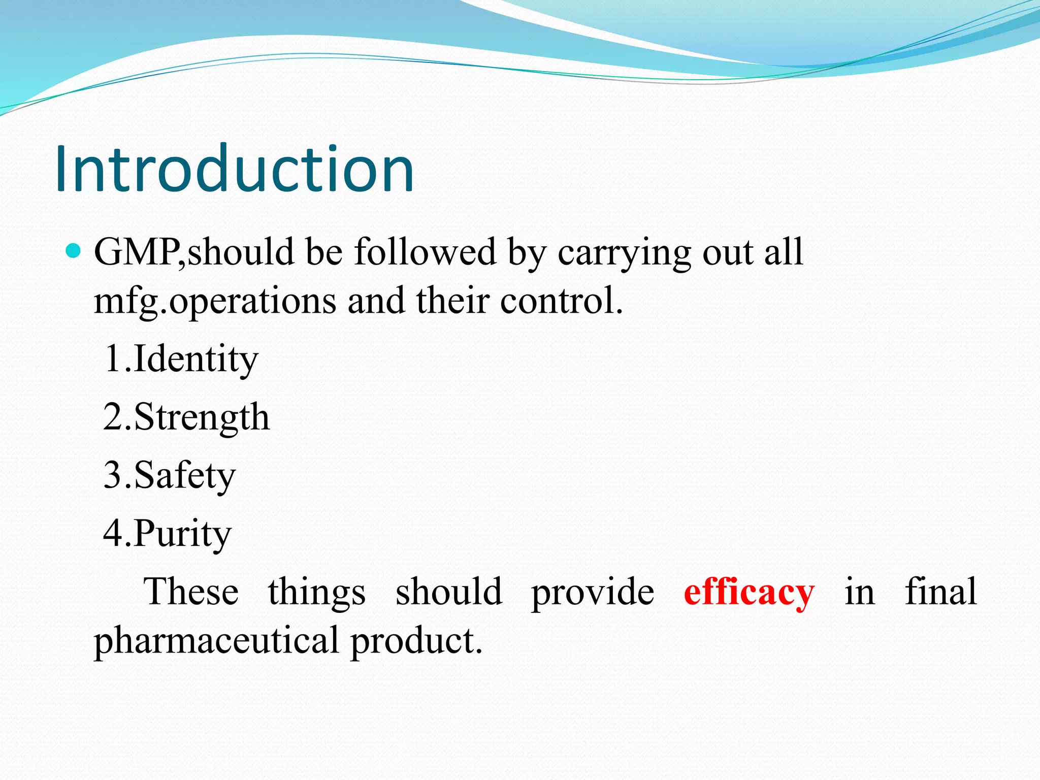 Manufacturing Operations And Control In Pharmaceuticals | PPTX