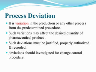 Manufacturing Operations And Control In Pharmaceuticals | PPTX