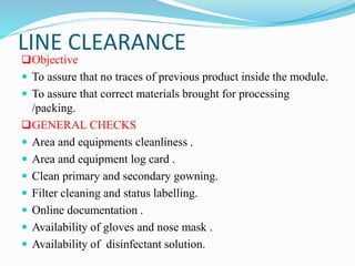 Manufacturing Operations And Control In Pharmaceuticals | PPTX