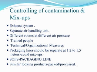 Manufacturing Operations And Control In Pharmaceuticals | PPTX