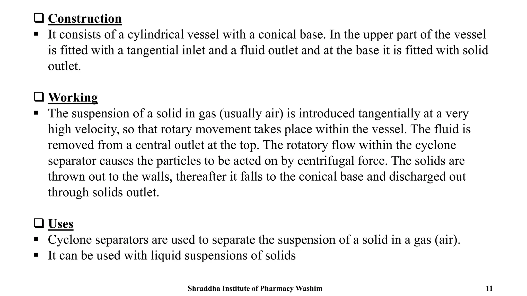 SIZE SEPARATION by Aniket Dhande ppt shraddha institute of pharmacy | PPTX