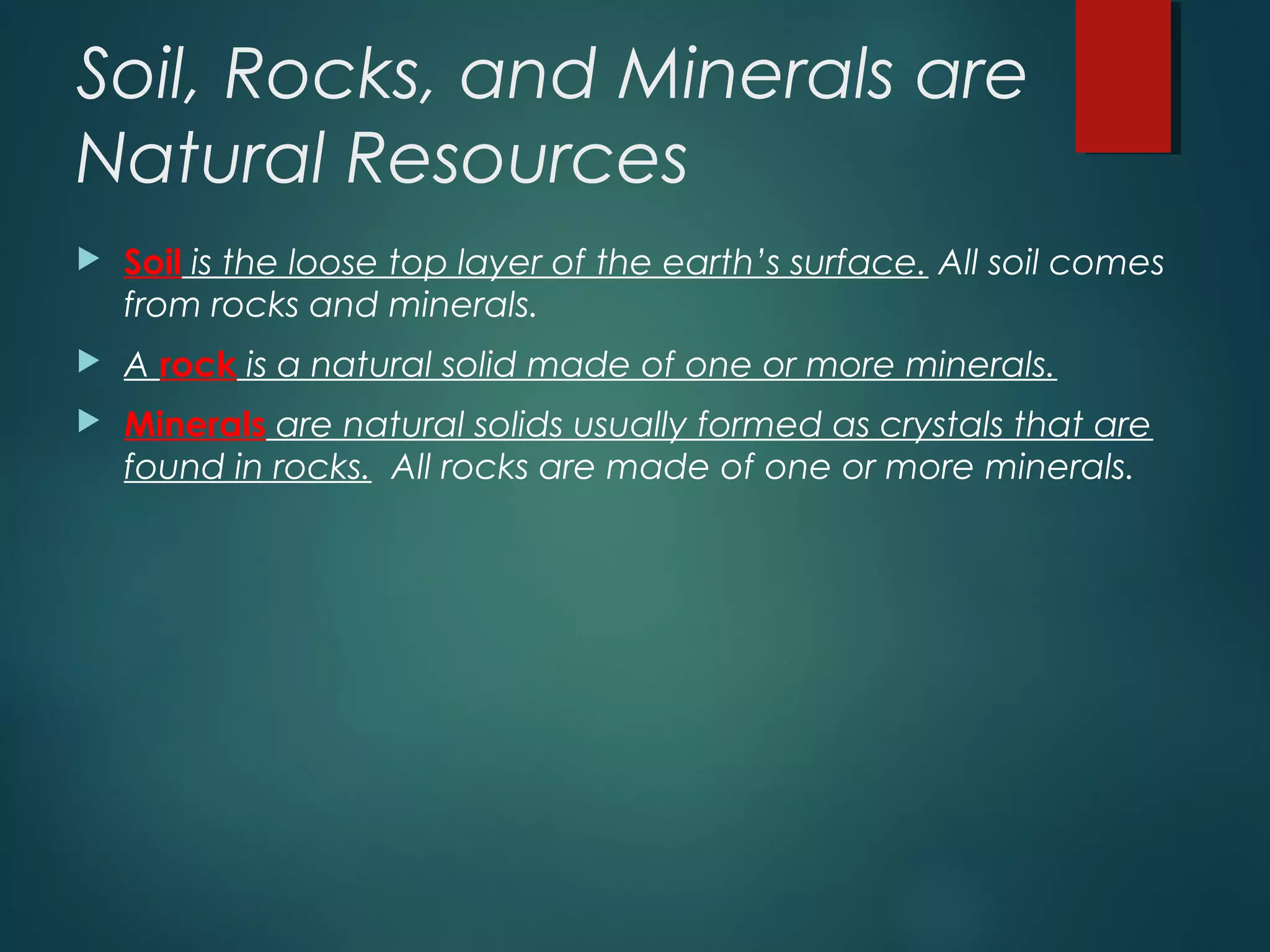 Earth's Resources | PPT