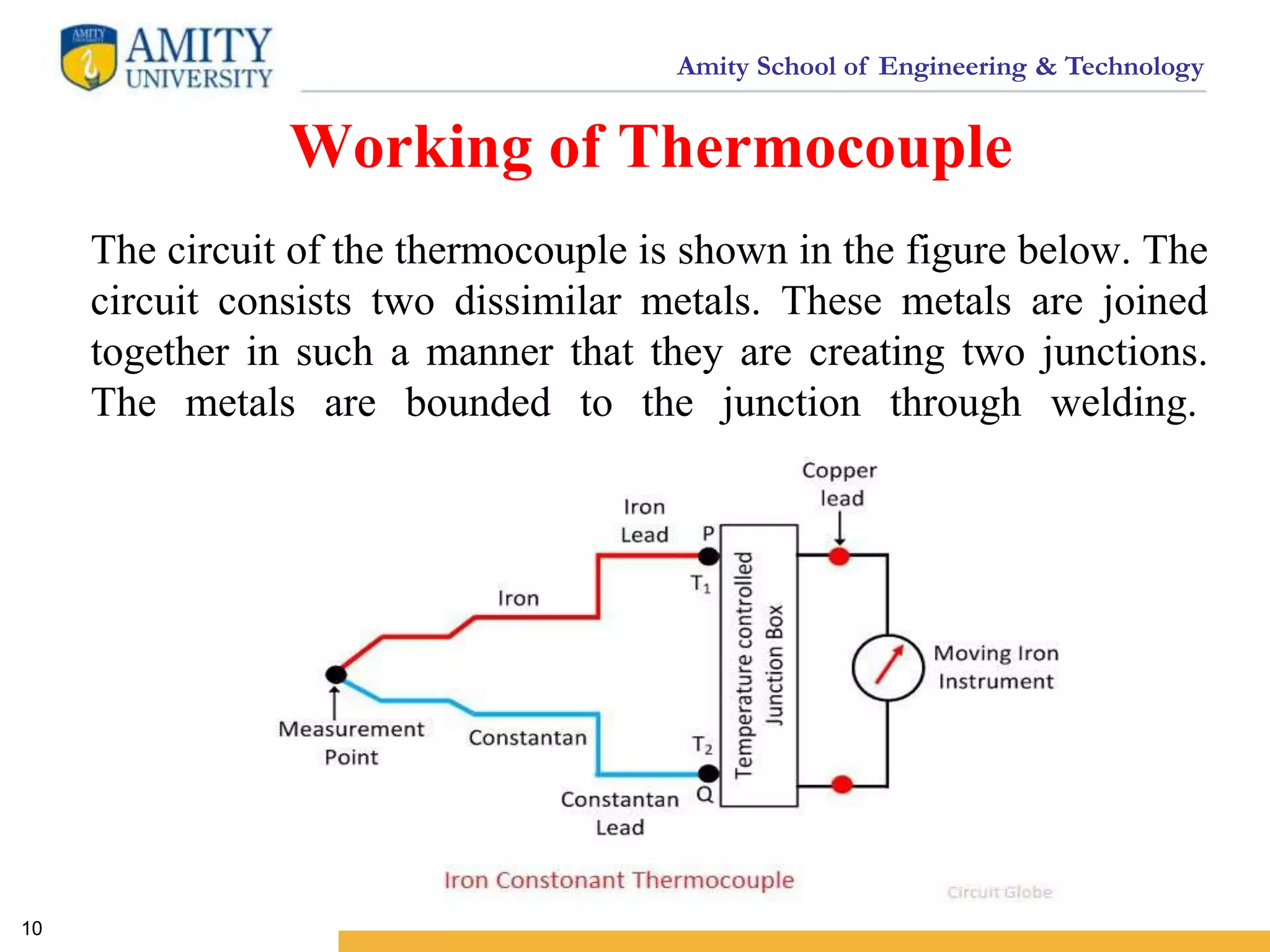 Thermocouple as a Transducer ppt | PPT