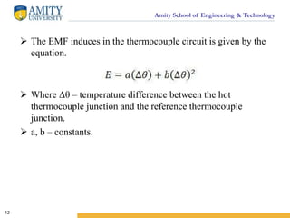 Thermocouple as a Transducer ppt | PPTX