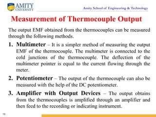 Thermocouple as a Transducer ppt | PPTX