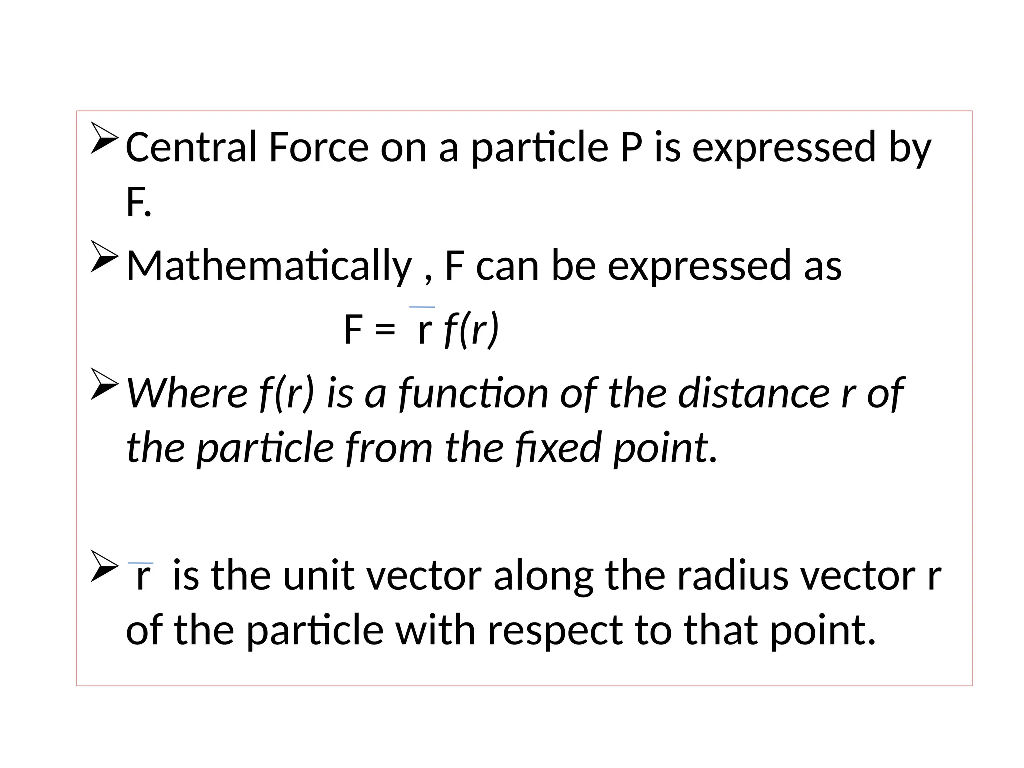 Detailed ppt on classical mechanics Central force ppt | PPTX