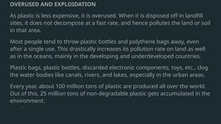 Plastic pollution ppt & plastic pollution | PPTX