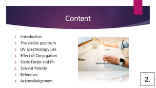 UV spectroscopy ppt. | PPTX