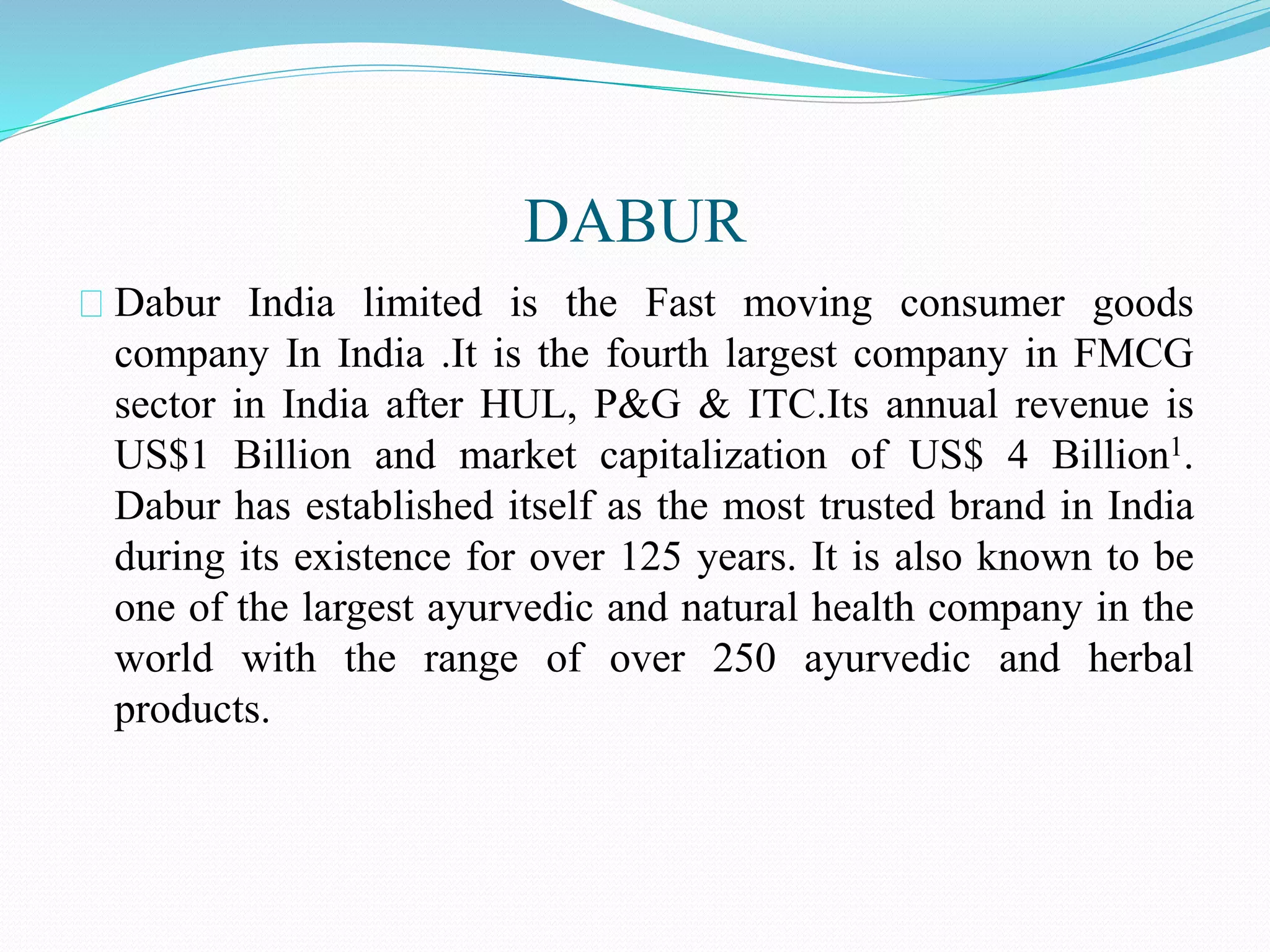 CSR activity of dabur. | PPTX