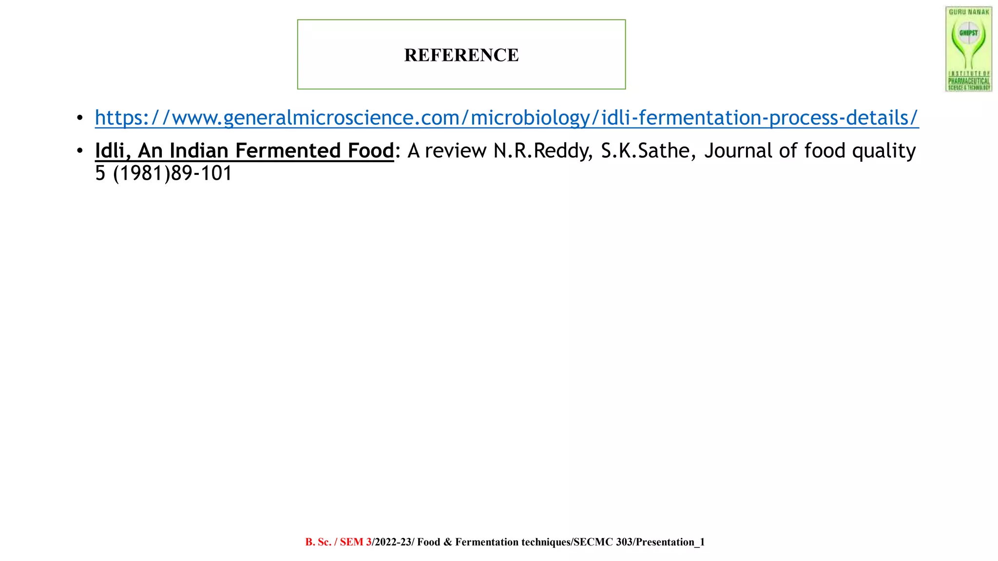 fermentation of idli | PDF