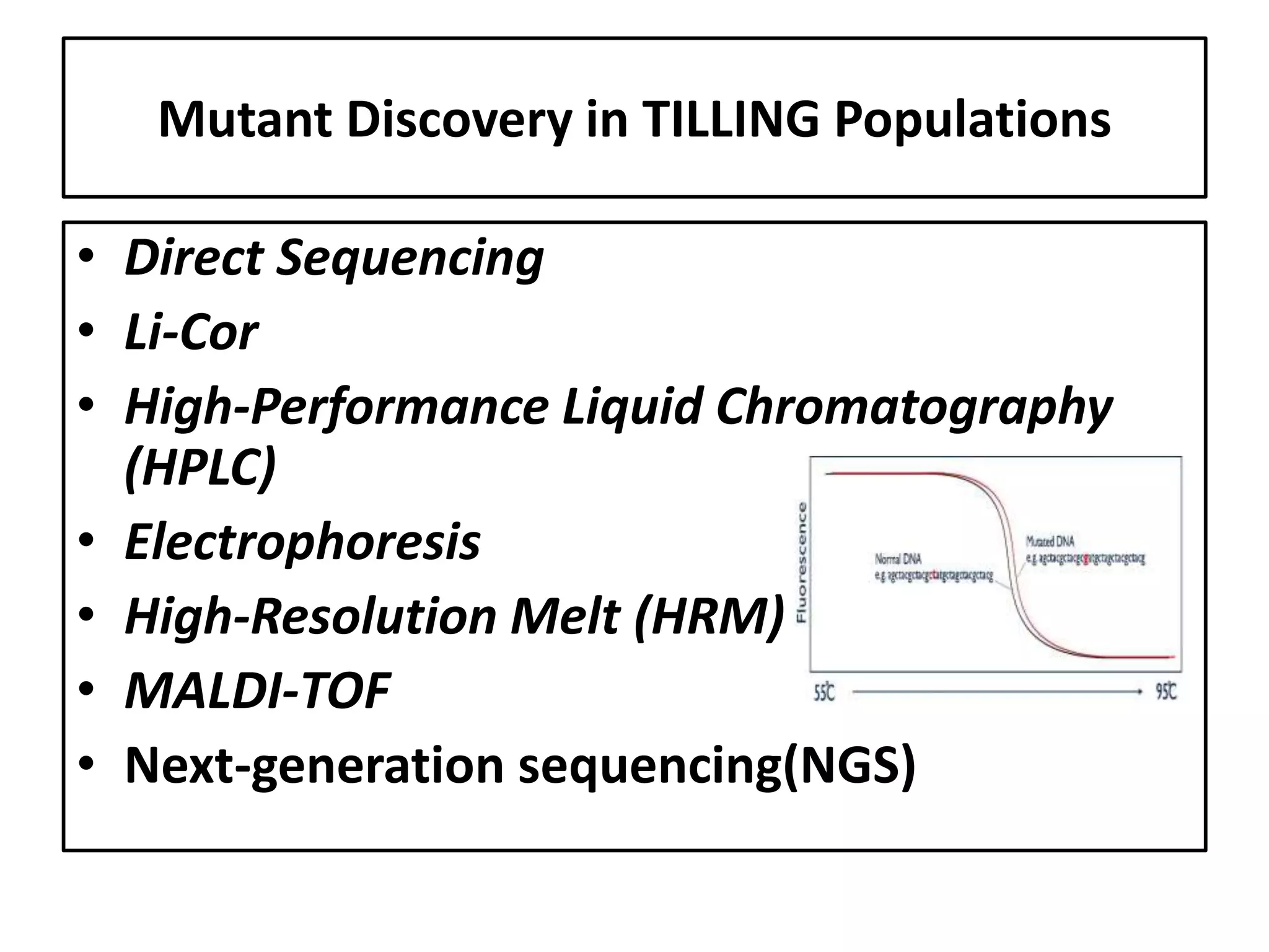 high throughput tilling for functional genomics | PPTX
