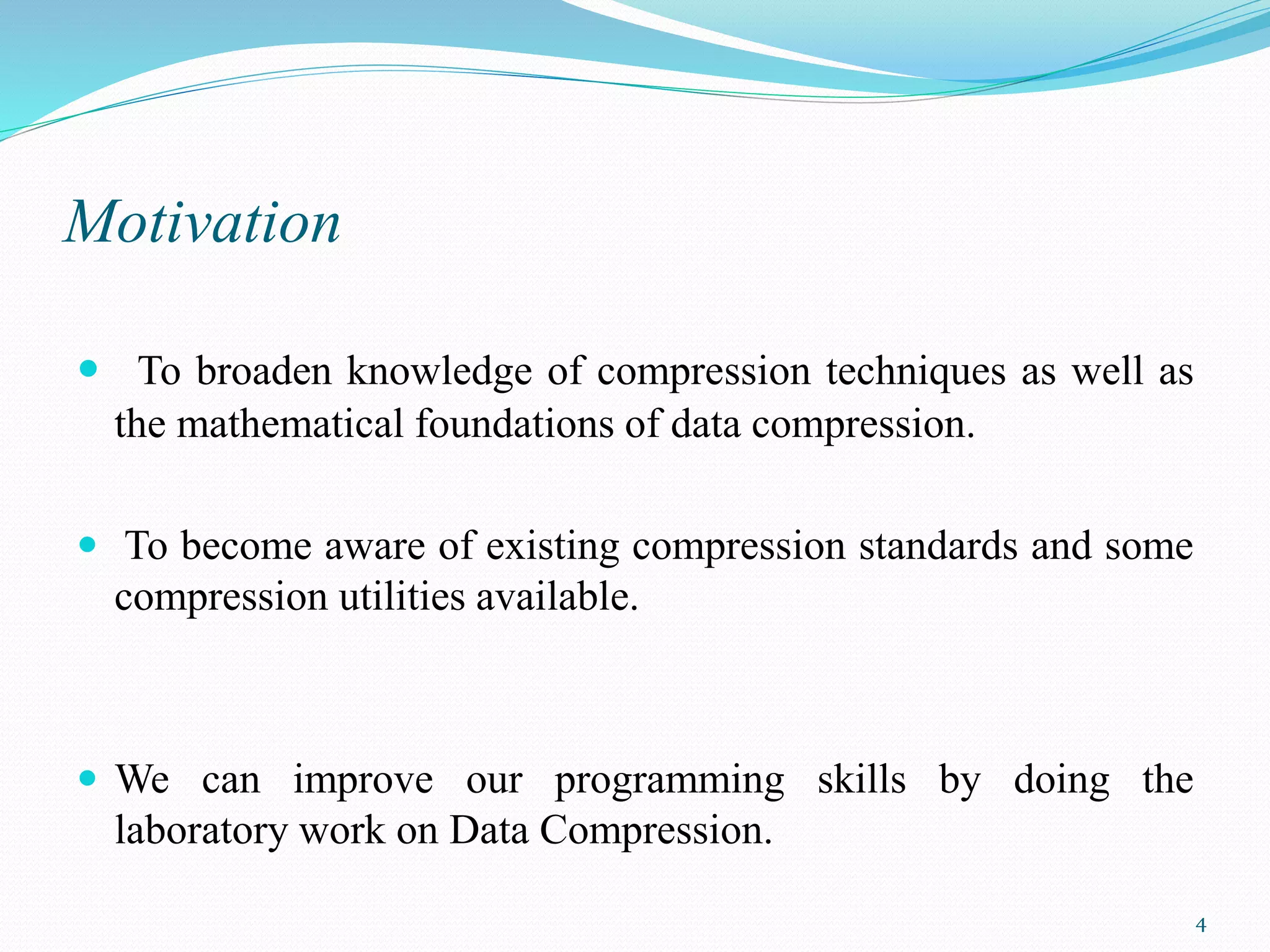 Compression technologies | PPTX