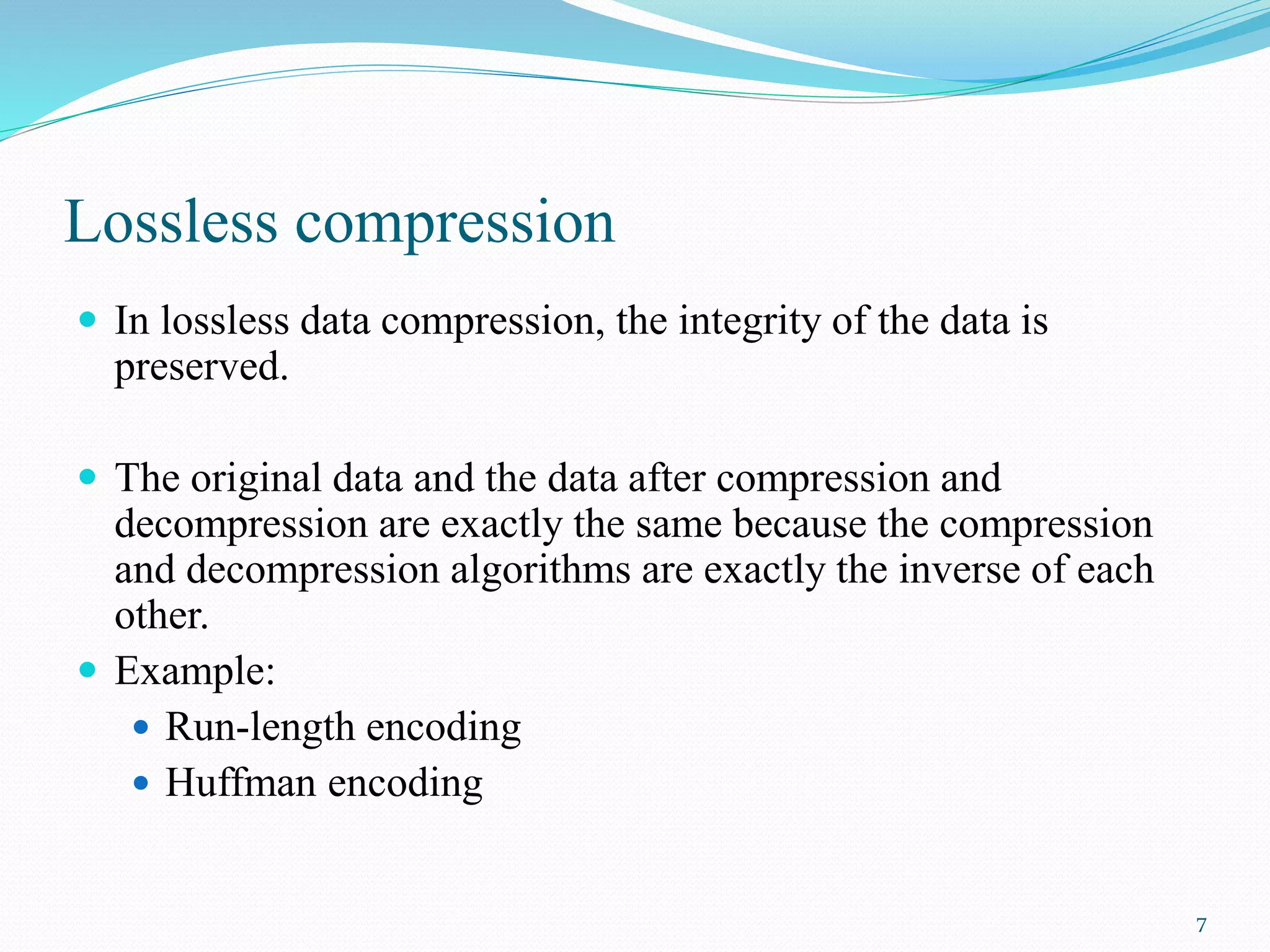 Compression technologies | PPTX