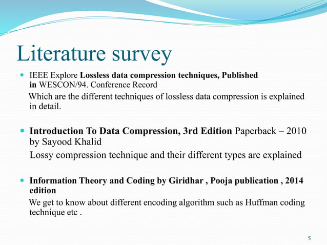 Compression technologies | PPTX