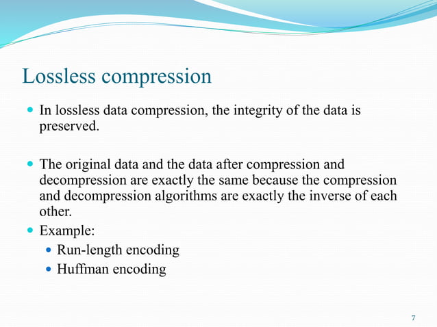 Compression technologies | PPTX