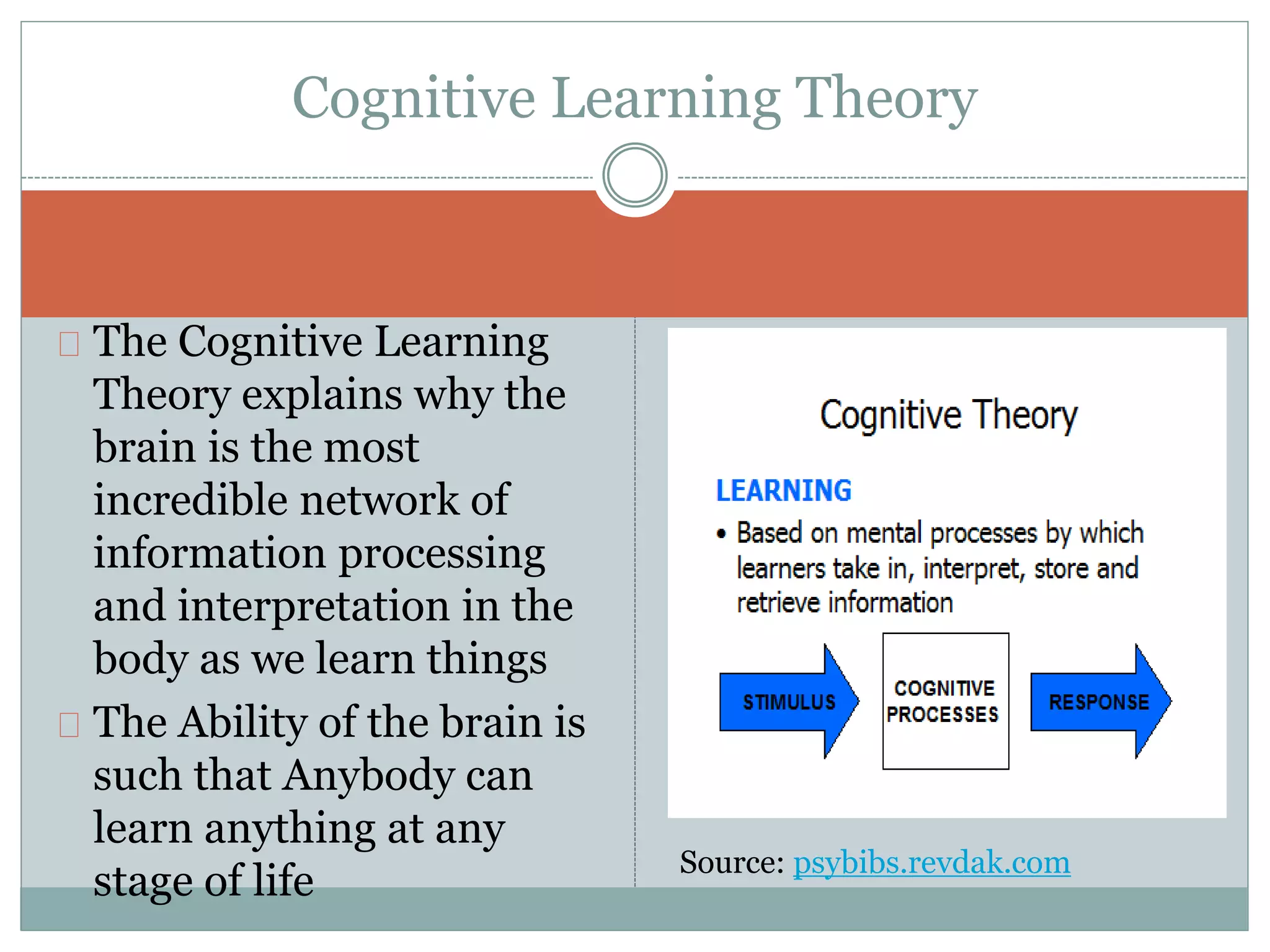 Learning theories, styles and learning curve | PPTX