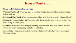 Anil 2020 social institutions family and marriage | PPTX