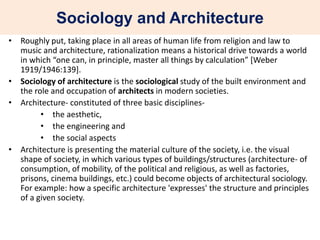 Anil 2020 sociology begning for architecture | PPTX