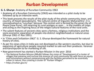 Anil 2020 sociology rural development, urban development and rurban ...