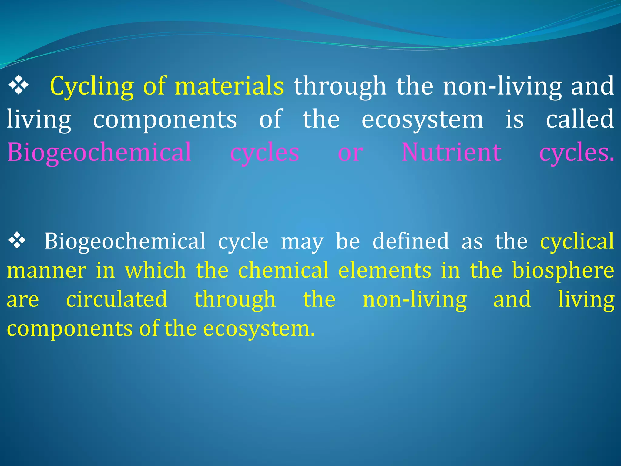 Biogeochemical Cycle | PPT