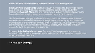 Anilesh Ahuja Rise in Global Finance: Unveiling His Latest News, Net ...