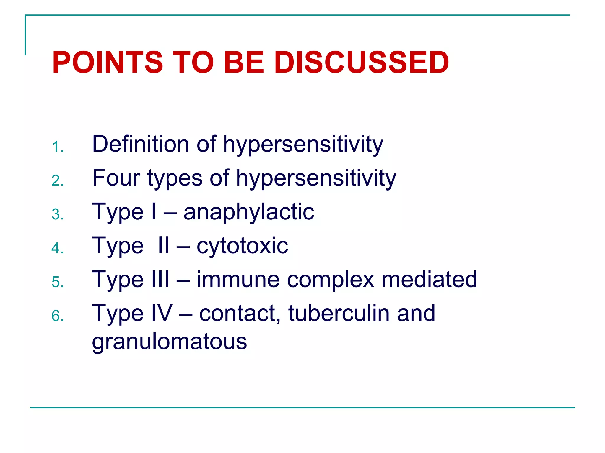 Hypersensitivity reactions for Medical Students | PPT