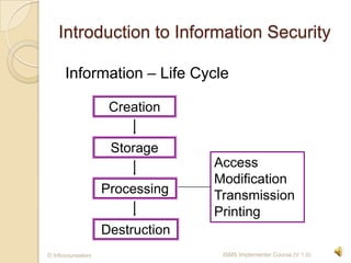 Isms Implementer Course Module 1 Introduction To Information Security ...
