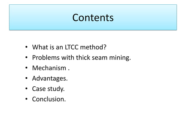 Longwall Top Coal Caving Method | PPTX