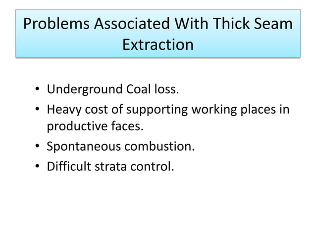 Longwall Top Coal Caving Method | PPTX