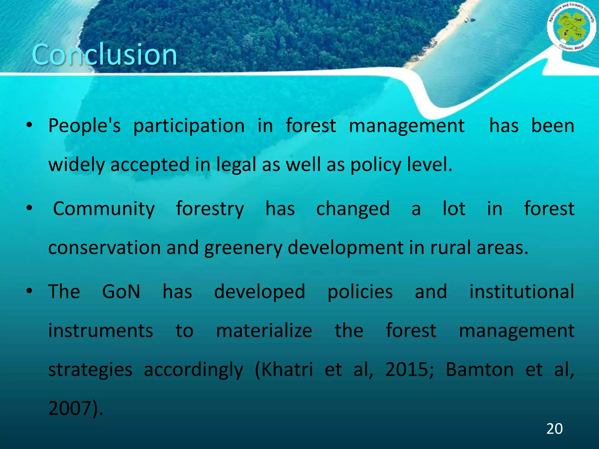 History of Forest Management in Nepal | PPTX