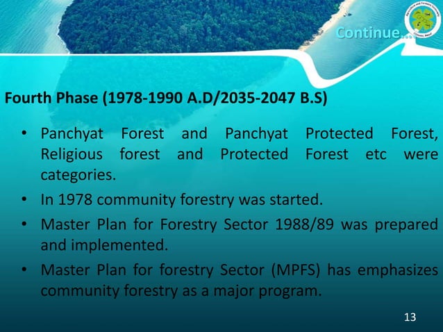 History of Forest Management in Nepal | PPTX | Agriculture | Industries