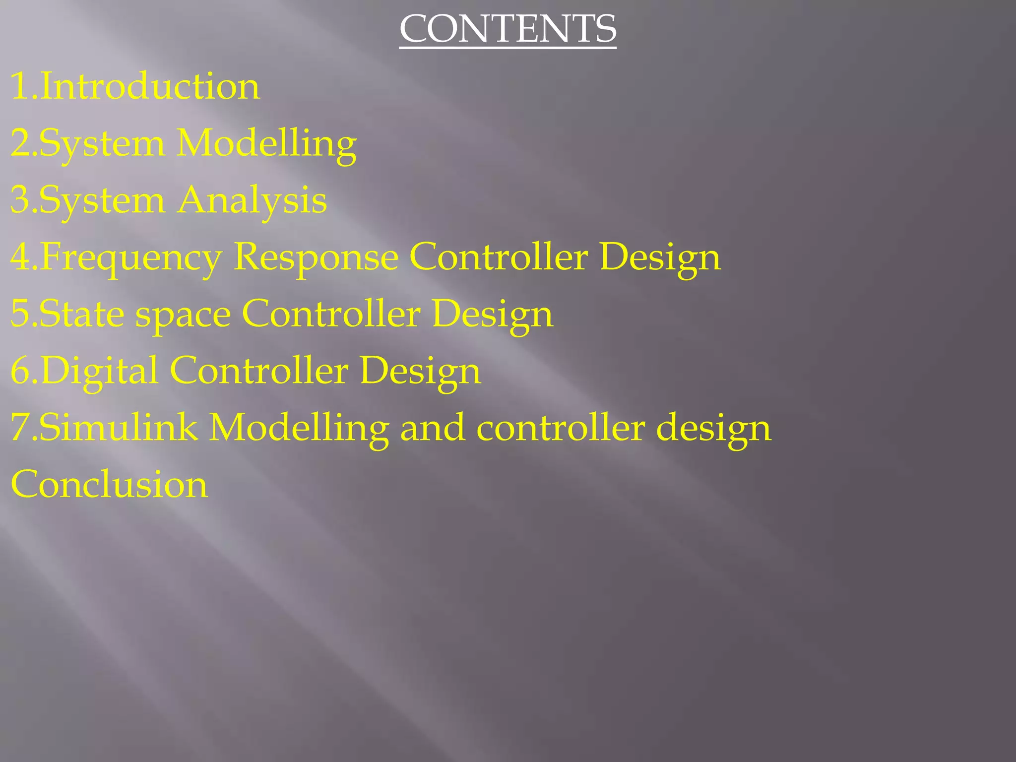 suspension controller design using control systems | PPT