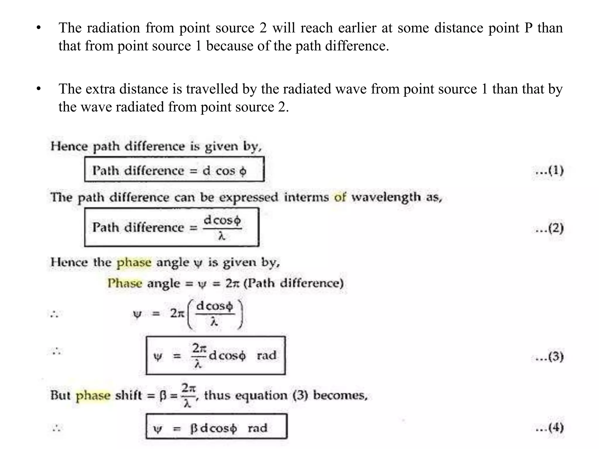 Antennas - Array of point sources | PPTX