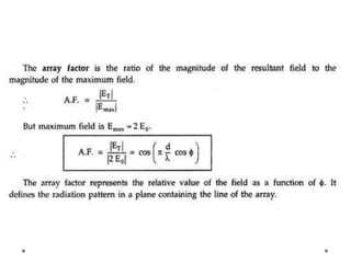 Antennas - Array of point sources | PPTX
