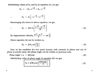 Antennas - Array of point sources | PPTX