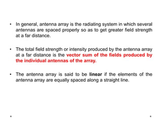 Antennas - Array of point sources | PPTX