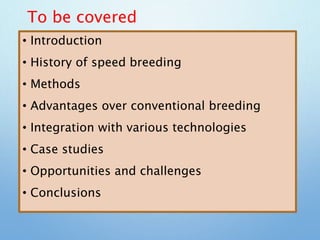 Speed Breeding and its implications in crop improvement | PPTX