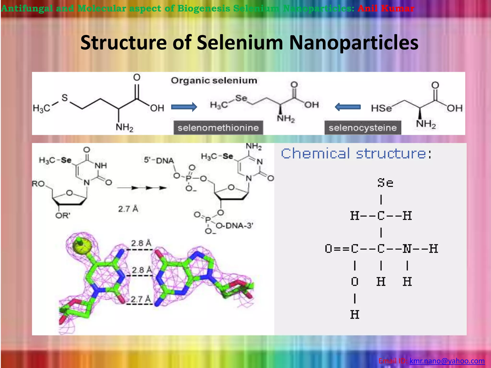 Anil kumar ppt'antifungal & molecular aspects of selenium np | PPTX