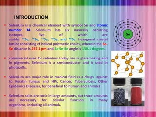 Anil kumar ppt'antifungal & molecular aspects of selenium np | PPTX