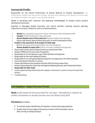 Anil kumar resume | DOC