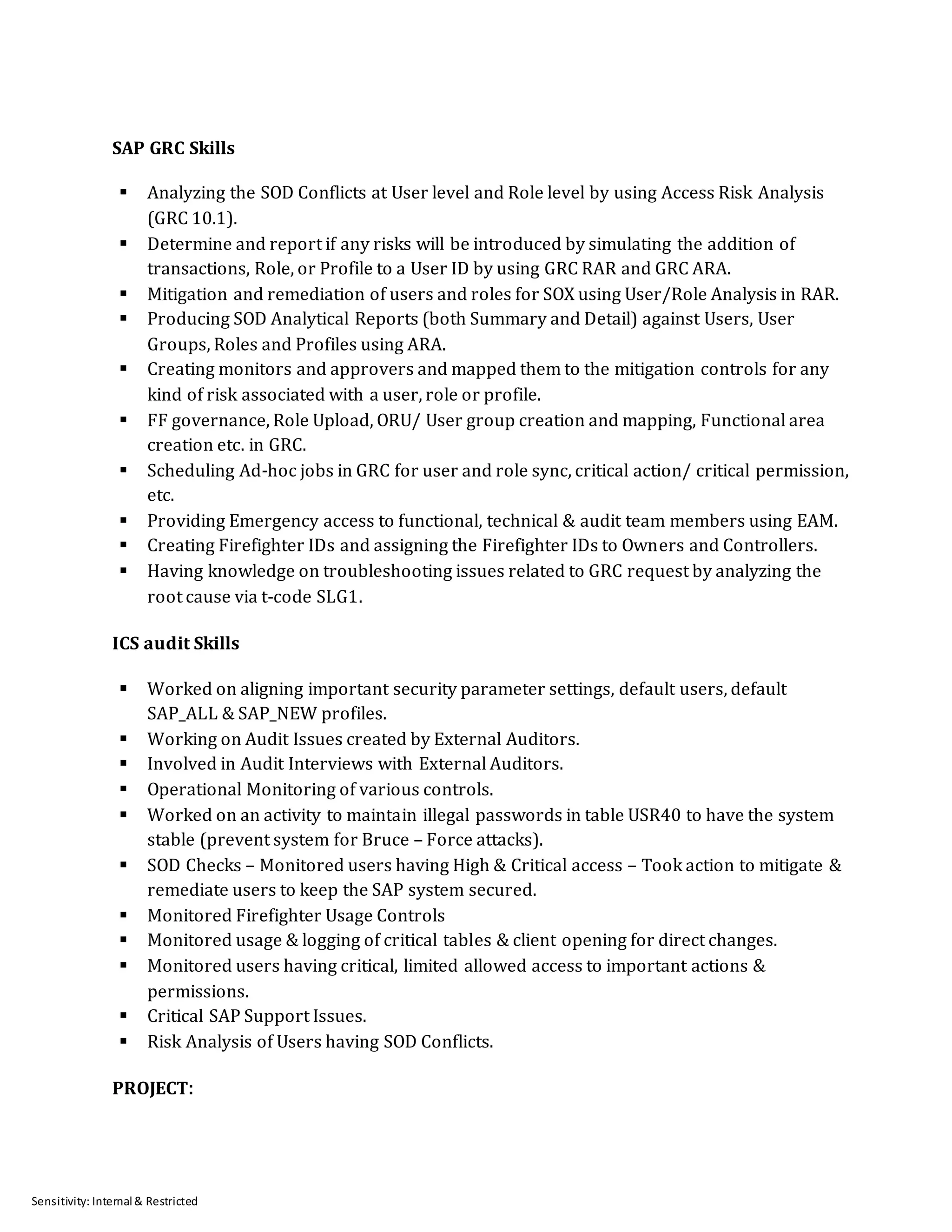 Anil kumar sap security and grc consultant | DOCX