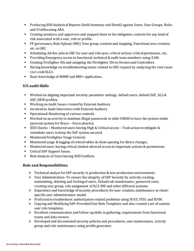 Anil Kumar Sap Security And Grc Consultant Pdf