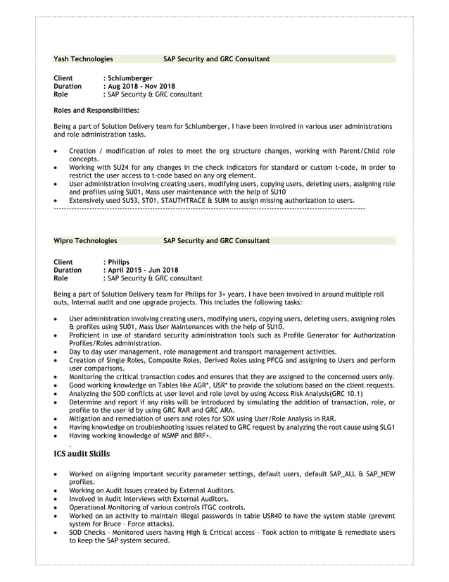 Anil kumar sap security & GRC | PDF | Computer Software and Applications | Computing