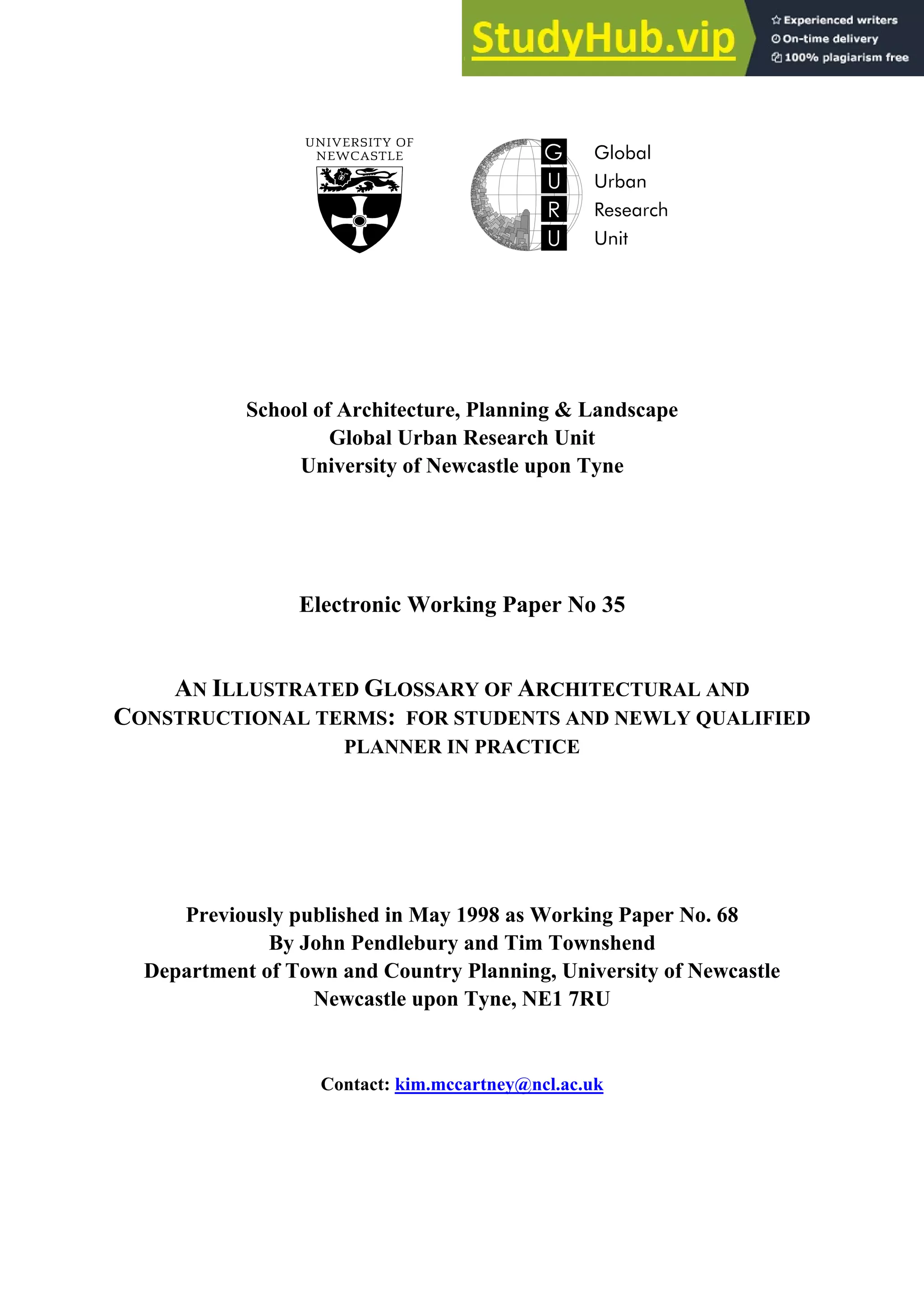 AN ILLUSTRATED GLOSSARY OF ARCHITECTURAL AND CONSTRUCTIONAL TERMS FOR ...