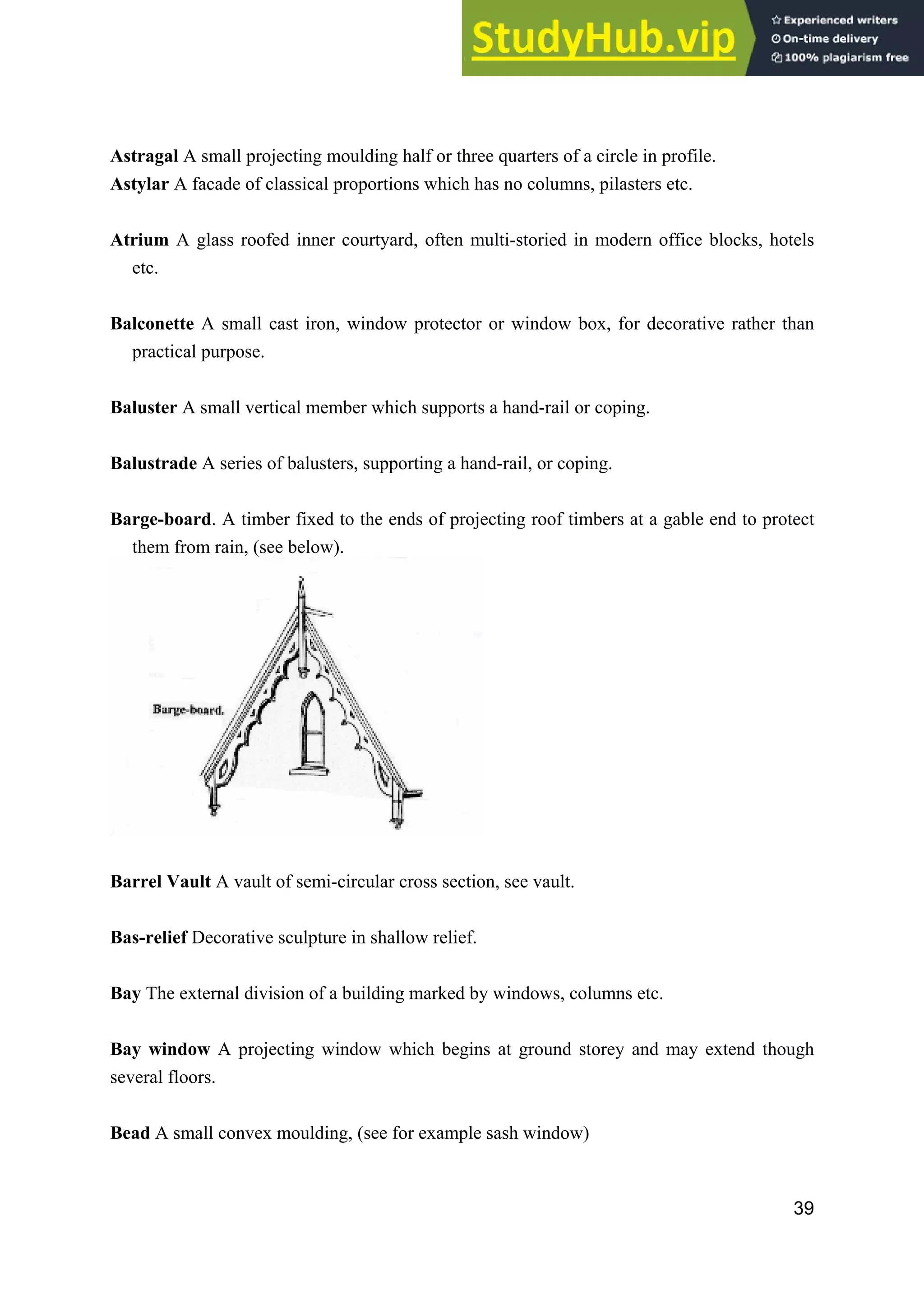 AN ILLUSTRATED GLOSSARY OF ARCHITECTURAL AND CONSTRUCTIONAL TERMS FOR ...